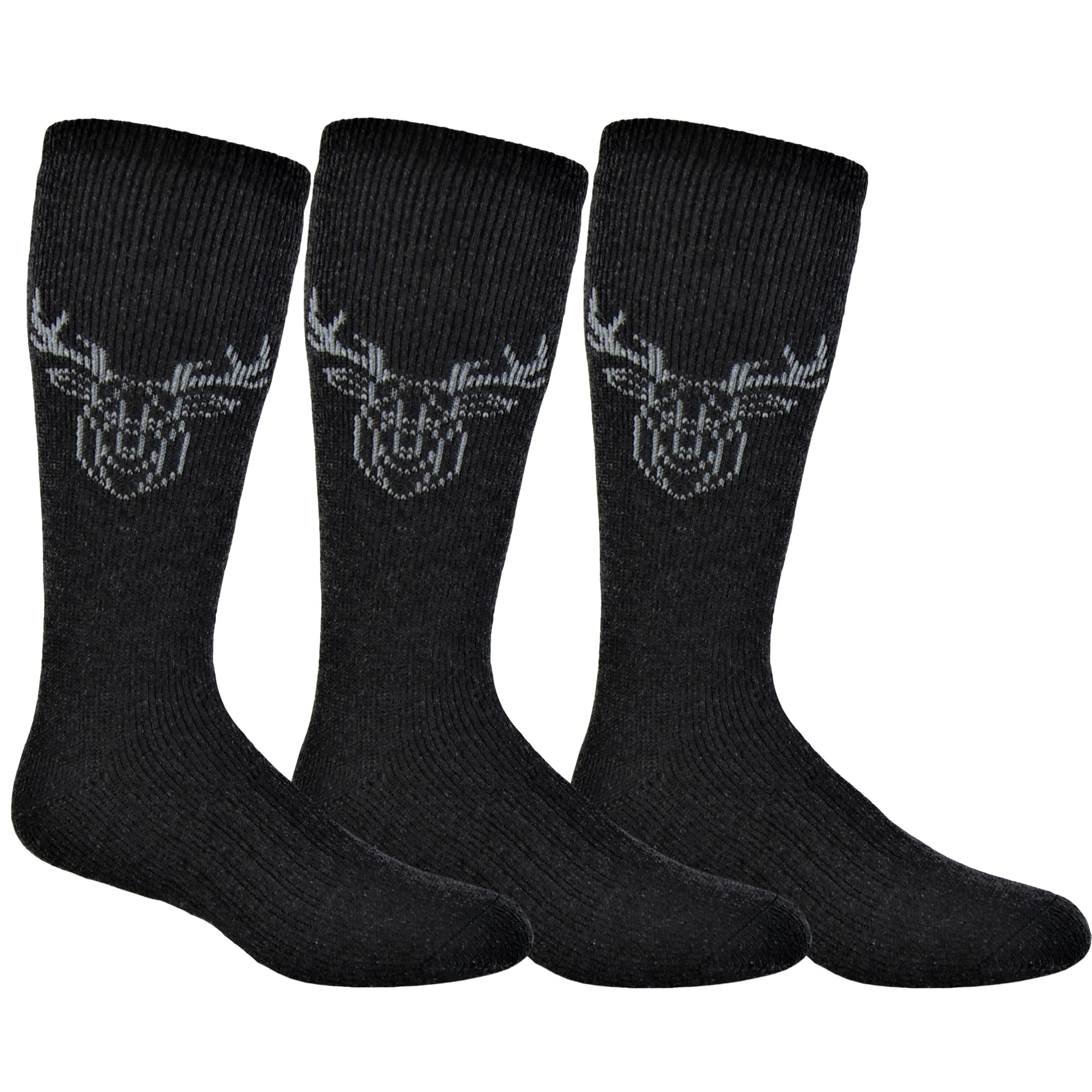 Polar Heat Nanuuq Men's Winter Weight Spandex Wool Socks-Cushioned ...