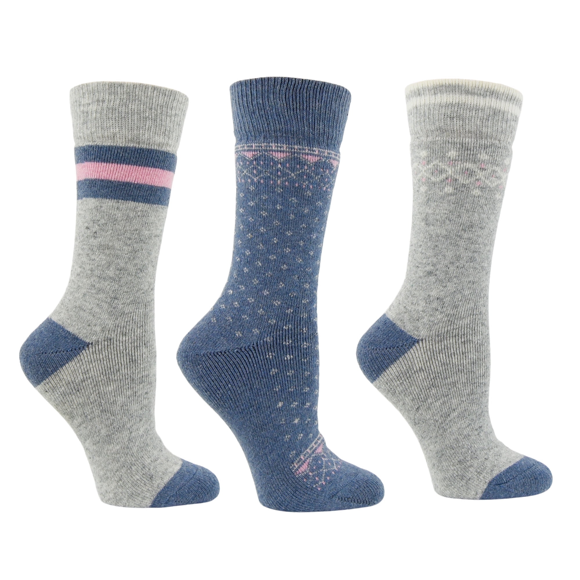 Polar Heat Winter Weight Wool Socks, Cozy Thermal Socks for Women, Star ...