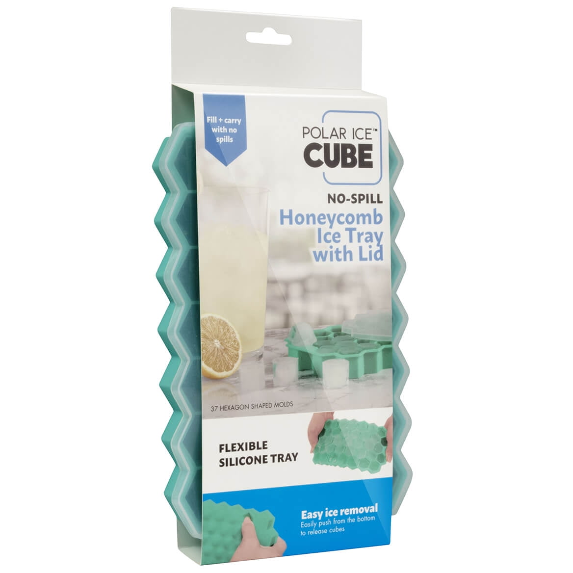 Polar Ice™ Cube No Spill Honeycomb Ice Tray With Lid - Walmart.com