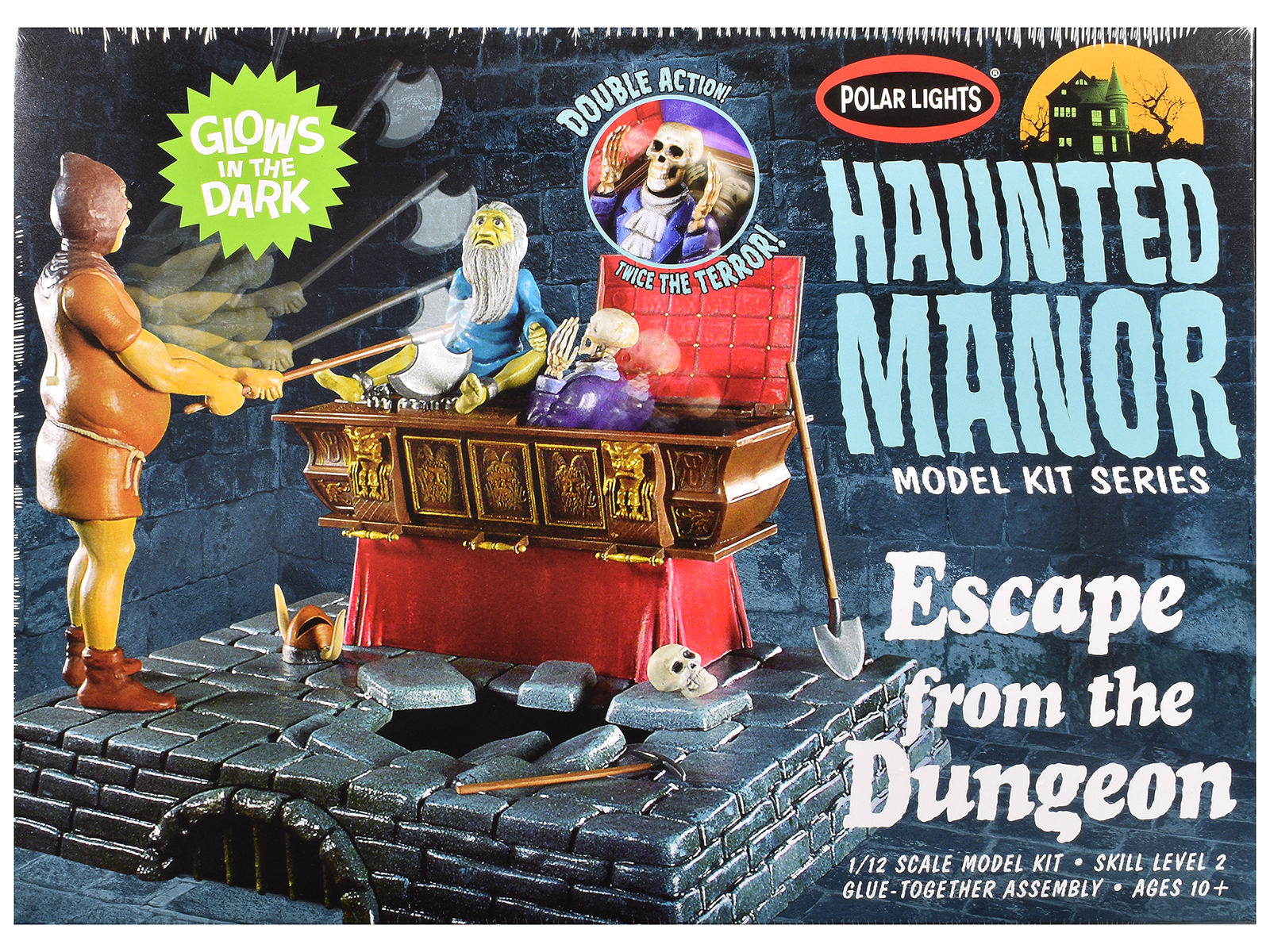 Skill 2 Model Kit Haunted Manor "Escape from the Dungeon" Diorama Set 1 ...