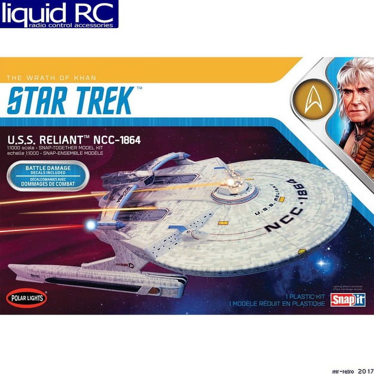 Polar Lights Star Trek USS Enterprise Reliant Wrath Khan 1/1000 Scale ... Polar Lights Star Trek USS Enterprise Reliant Wrath Khan 1/1000 Scale ...