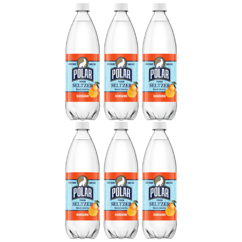 Polar Mandarin Seltzer, 6 Pack, 1 Liter Bottles – Naturally Flavored ...
