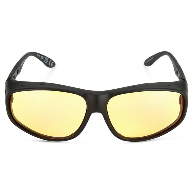 Polar Optics Sport Unisex FO-030 Square Fits Over Night Drivers Black ...