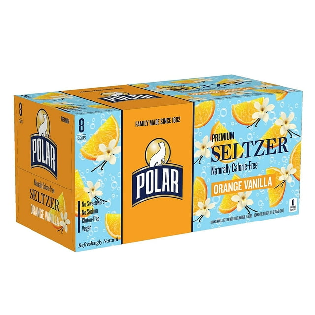 Polar Orange Vanilla Seltzer 12 oz. Cans 24/Cartons (1000261) CAD38161 ...