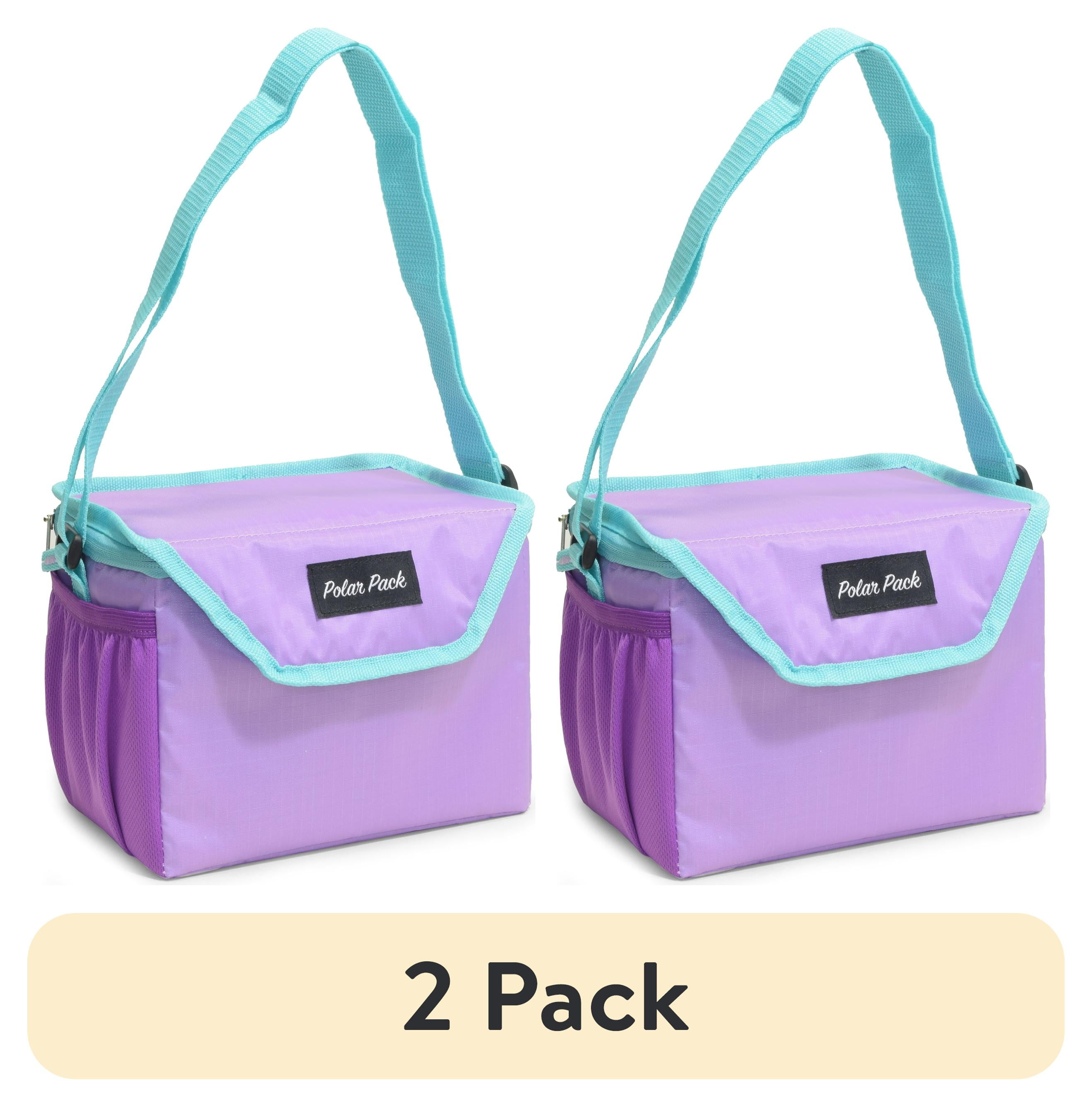 (2 pack) Polar Pack Upright Reusable Polyester Lunch Box for All Ages ...