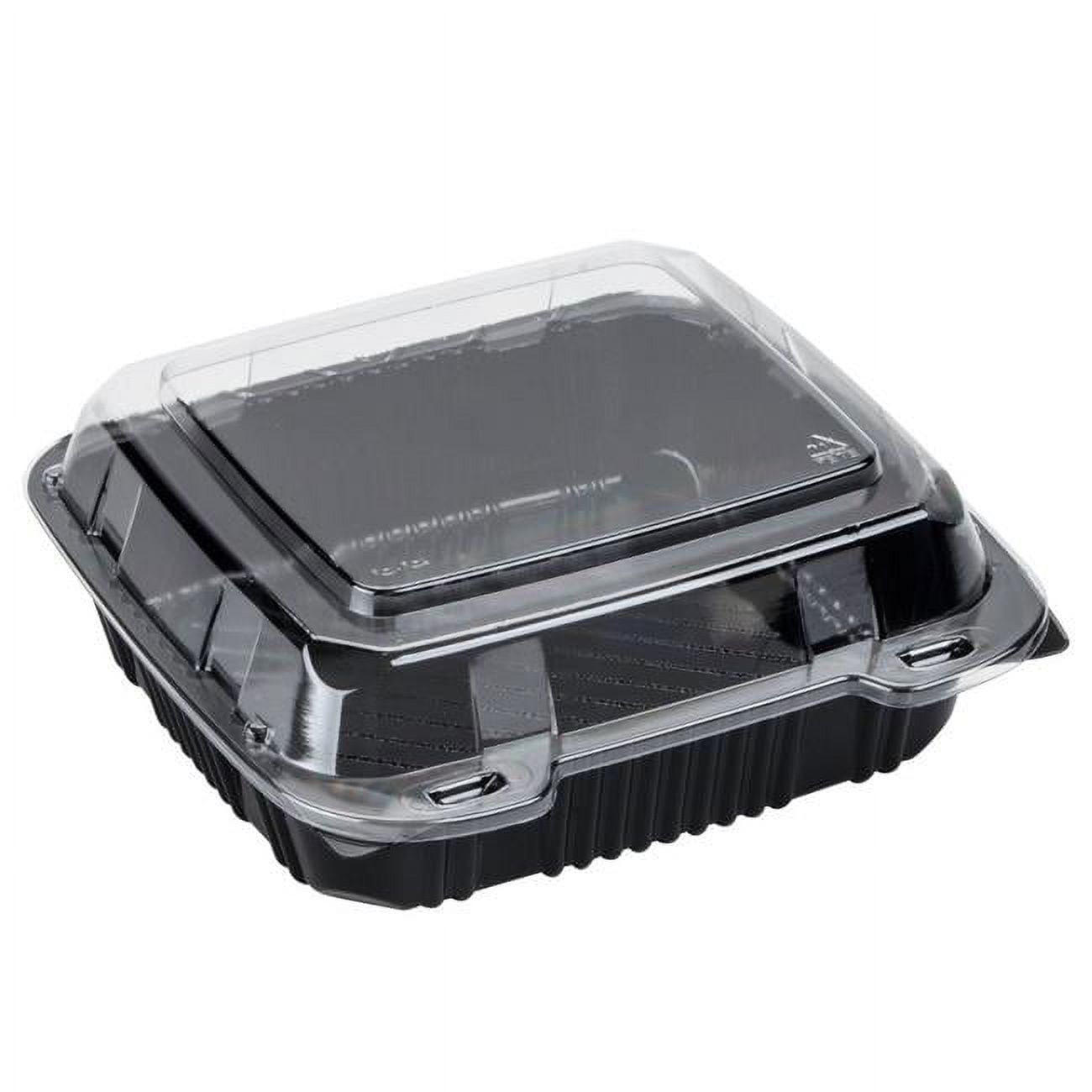 Polar Pak 29588 8 x 8 in. Clamshell Pete Base Hinged Take-Out Container ...