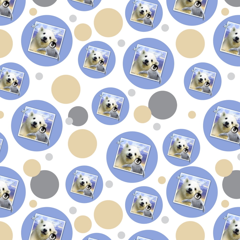 Polar Pals Selfie Picture Polar Bear Penguin Premium Gift Wrap Wrapping ...