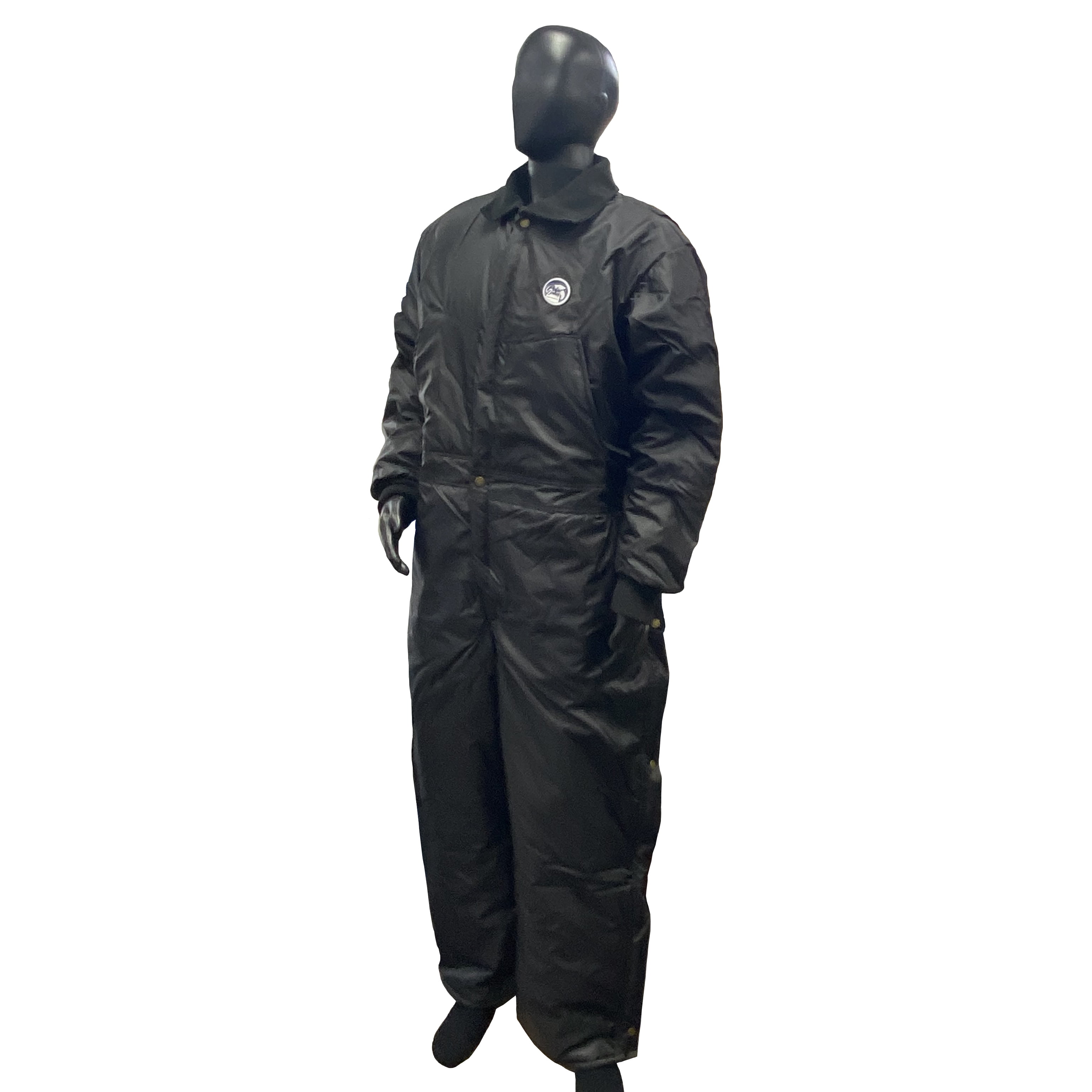 Walmart Insulated Black Coverall with Waterproof Shell, Poly-fill ...
