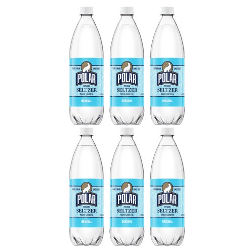 Polar Premium Original Seltzer, 6 Pack, 1 Liter Bottles – Unsweetened Sparkling Water - Walmart.com