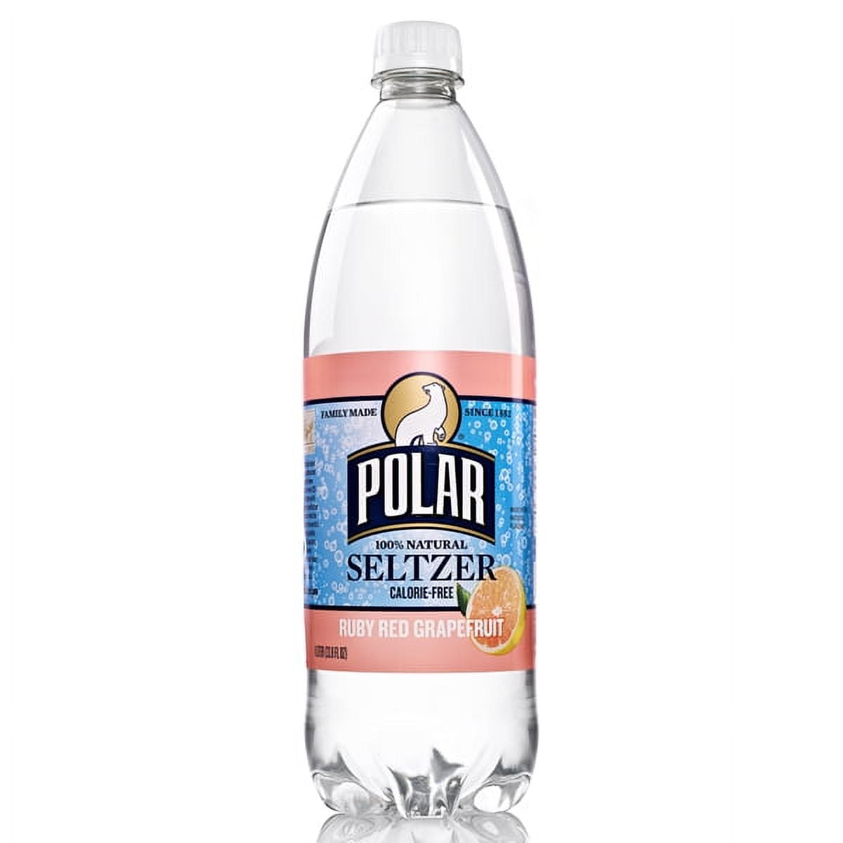 Polar Ruby Red Grapefruit Seltzer 1 L Plastic Bottles - Pack of 12 ...