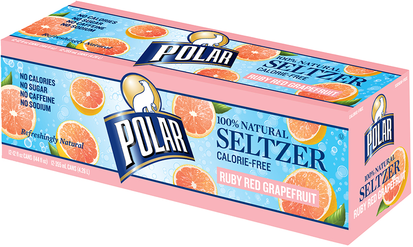 Polar Seltzer Water Ruby Red Grapefruit, 12 fl oz cans, 12 pack - Walmart.com