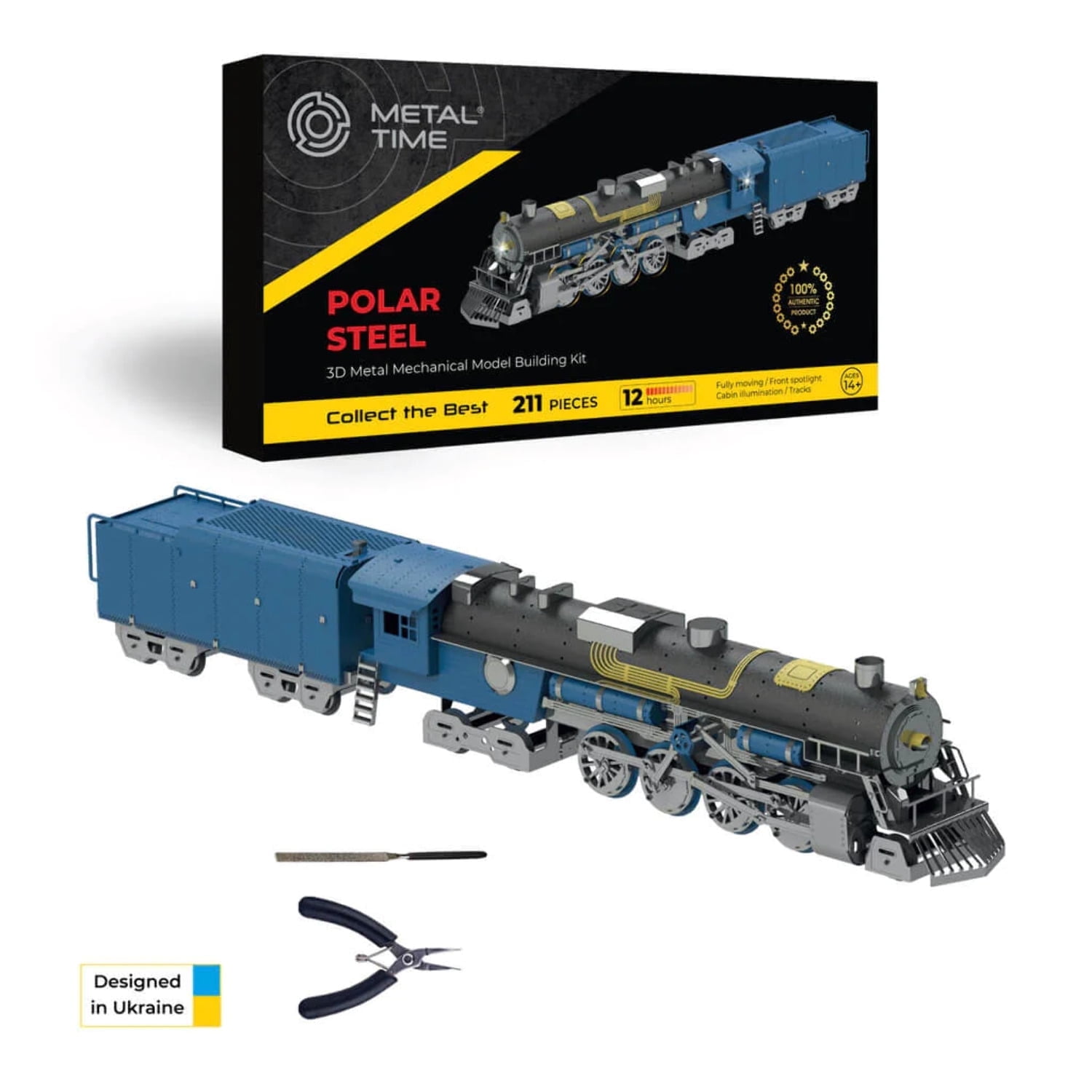 Polar Steel Magic Express Steam Train Full Color metal DIY working ...