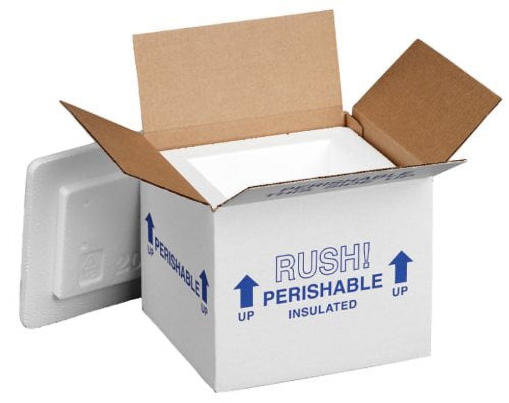 Polar Tech Thermo Chill Insulated Small Carton and Foam Shipper, 6"x5 ...