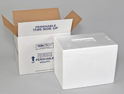 Polar Tech 245C Thermo Chill Insulated Carton with Foam Shipper, Medium ...