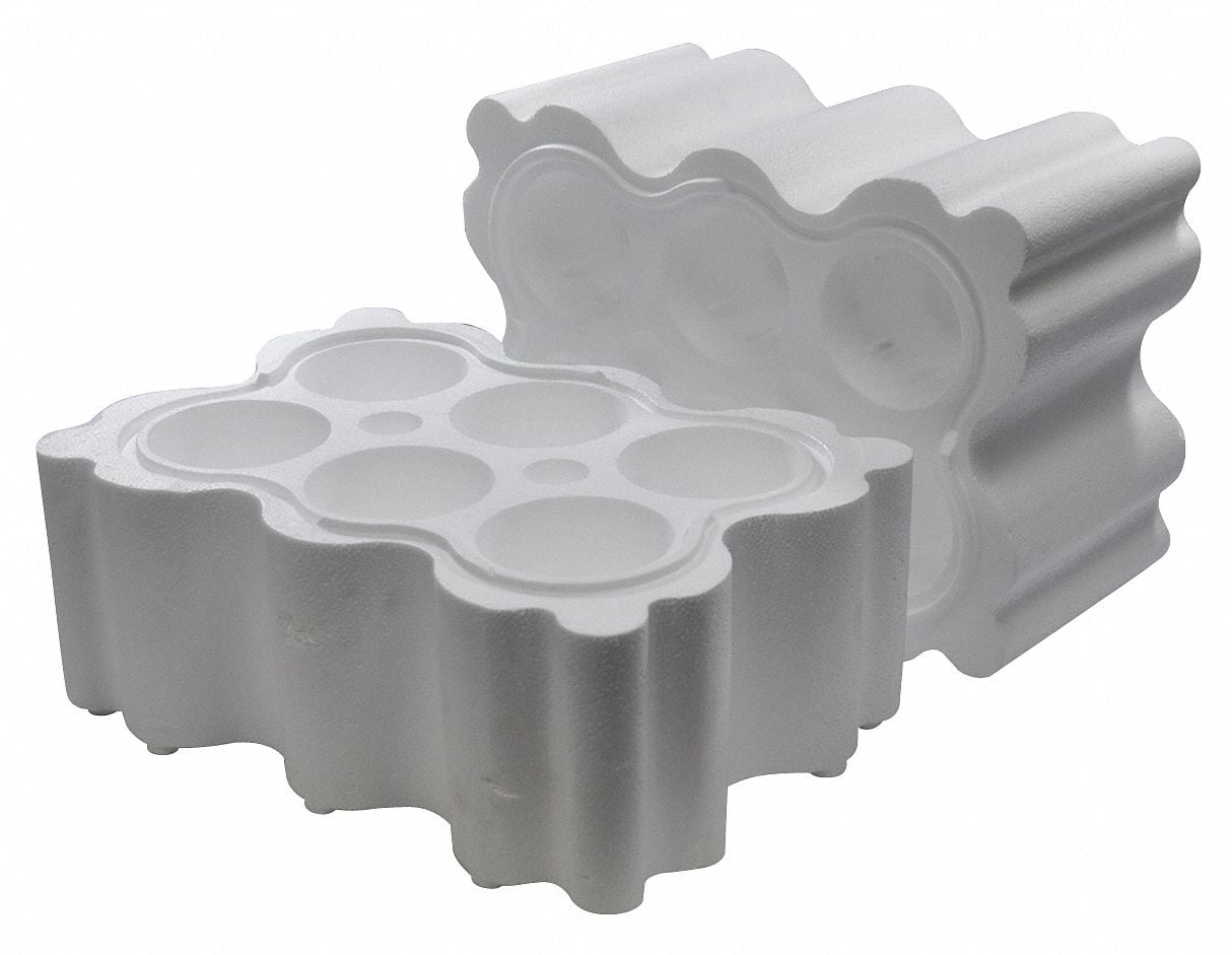 Polar-Tech Foam Insert,Six Wine Bottles,White 746T - Walmart.com