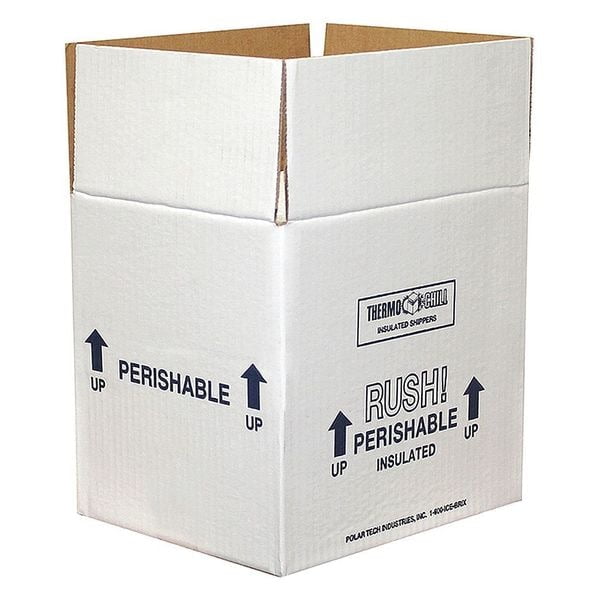 Polar Tech Industries nsulated Shppng Container,Cardboard,PK4 53XM40 ...