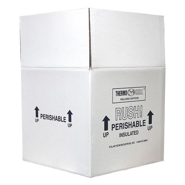 Polar Tech Industries Insulated Shipping Container,Cardboard 53XM45 ...