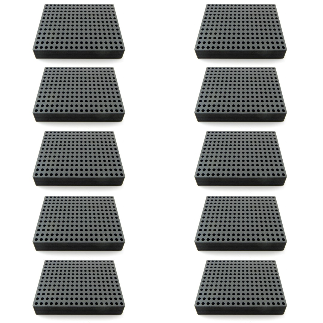 Polar Whale 10 Test Tube Radioimmunoassay Rack Black Foam Storage Rack ...