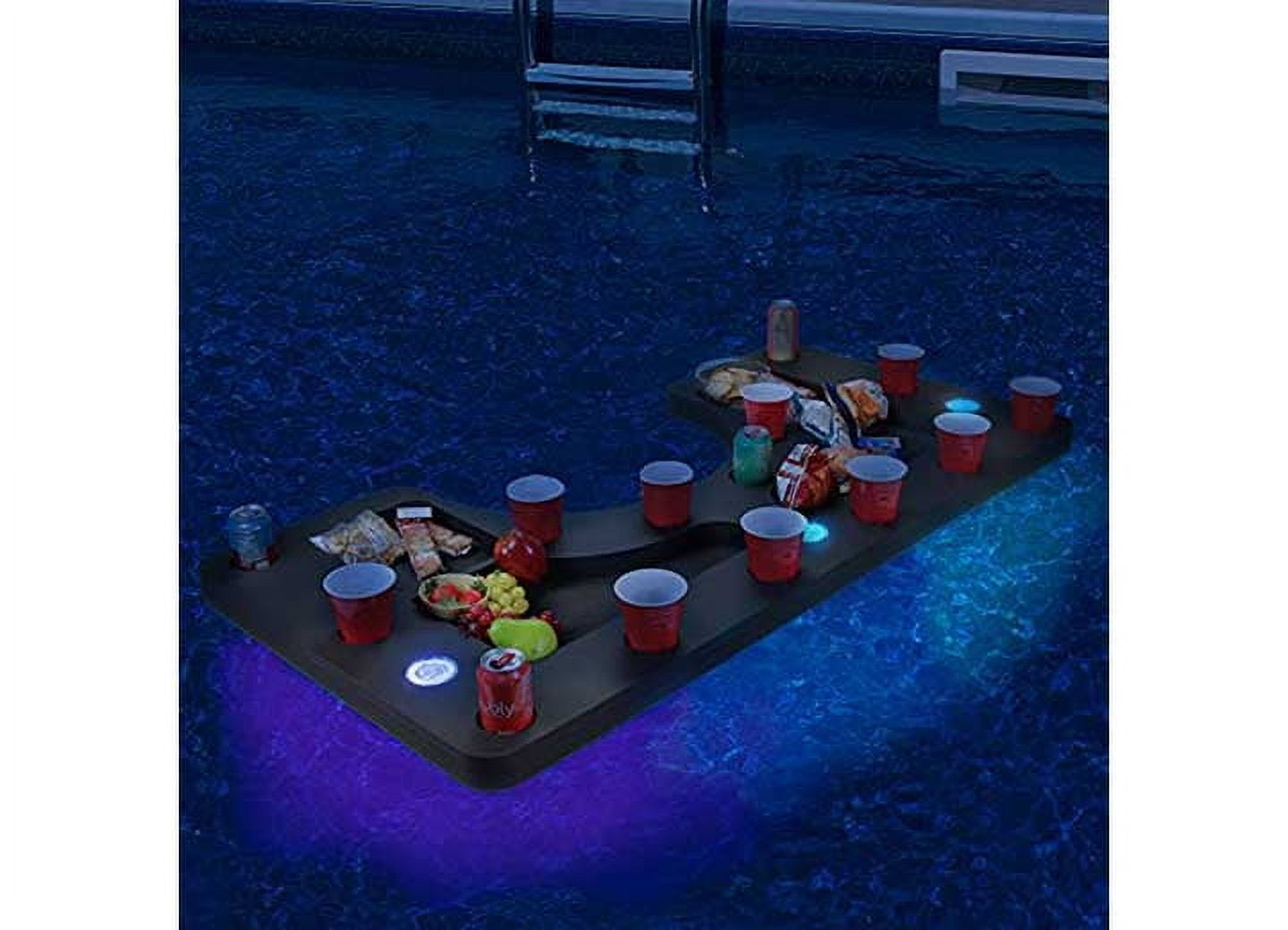 Polar Whale Products HOU1091942 Floating Lighted Bar Table 58In Wide ...