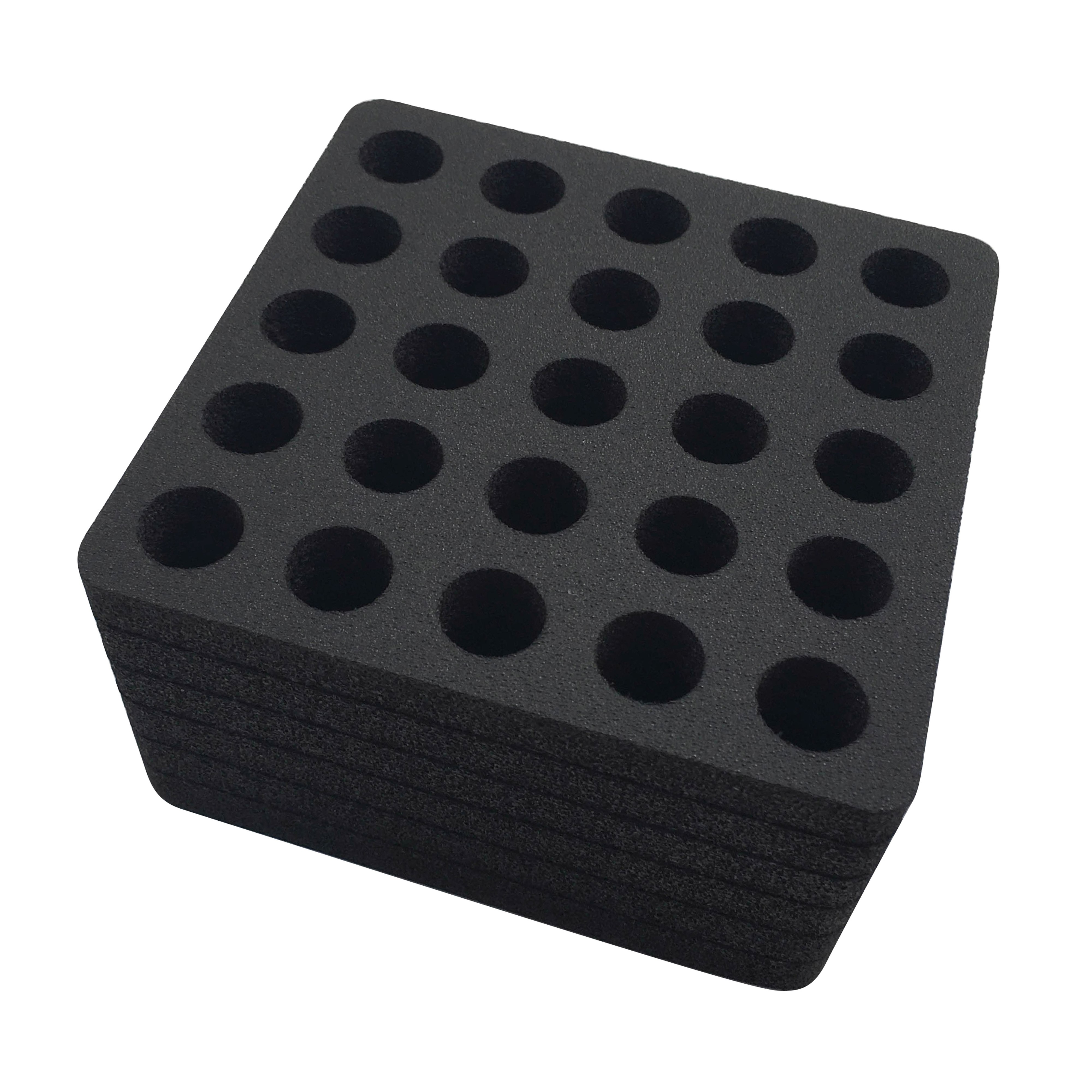 Polar Whale Test Tube Organizer Black Foam Storage Rack Stand Transport ...