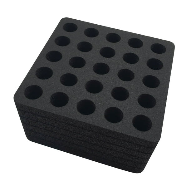 Polar Whale Test Tube Organizer Black Foam Storage Rack Stand Transport ...