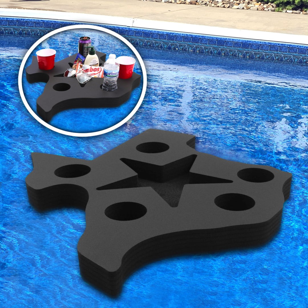 Polar Whale Texas State Drink Holder Floating Refreshment Table Tray ...