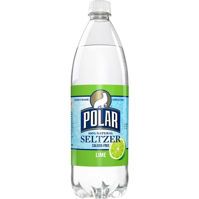 Polar Lime Flavored Zero Calorie Sparkling Seltzer Water, 1L Bottle ...