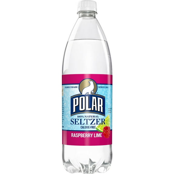 Polar Raspberry Lime Zero Calorie Sparkling Seltzer Water, Sugar-Free Carbonated Beverage, 1 L ...