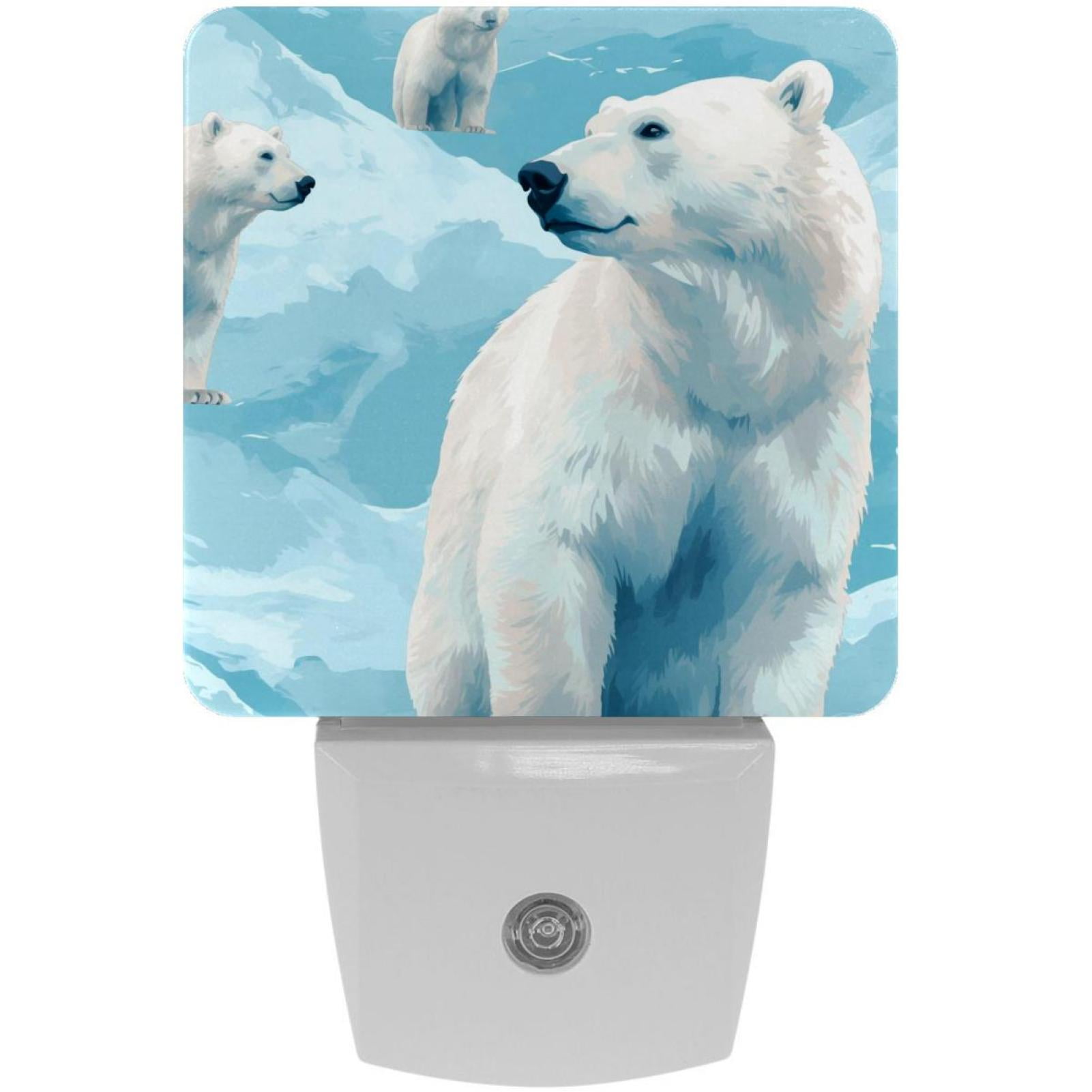 Polar bear LED Square Night Light - Compact and Energy Efficient ...