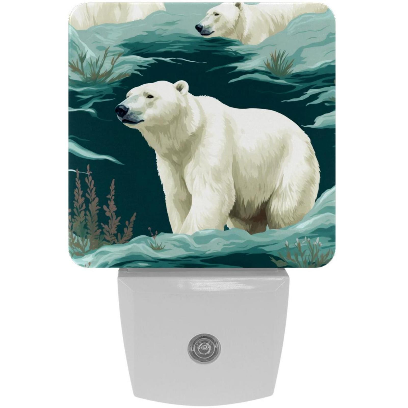 Polar bear LED Square Night Light - Compact and Energy Efficient ...