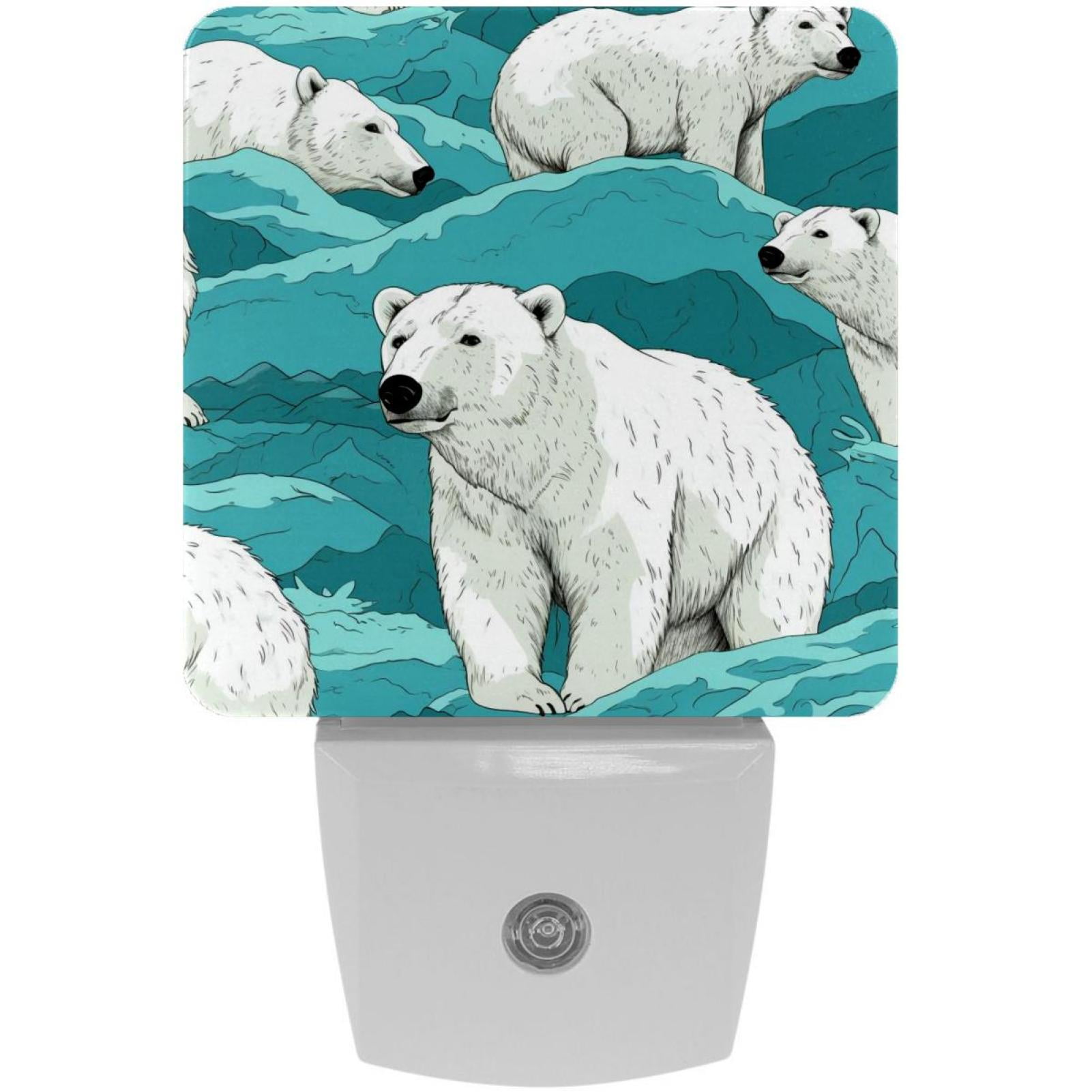 Polar bear LED Square Night Lights - Energy Efficient and Contemporary ...