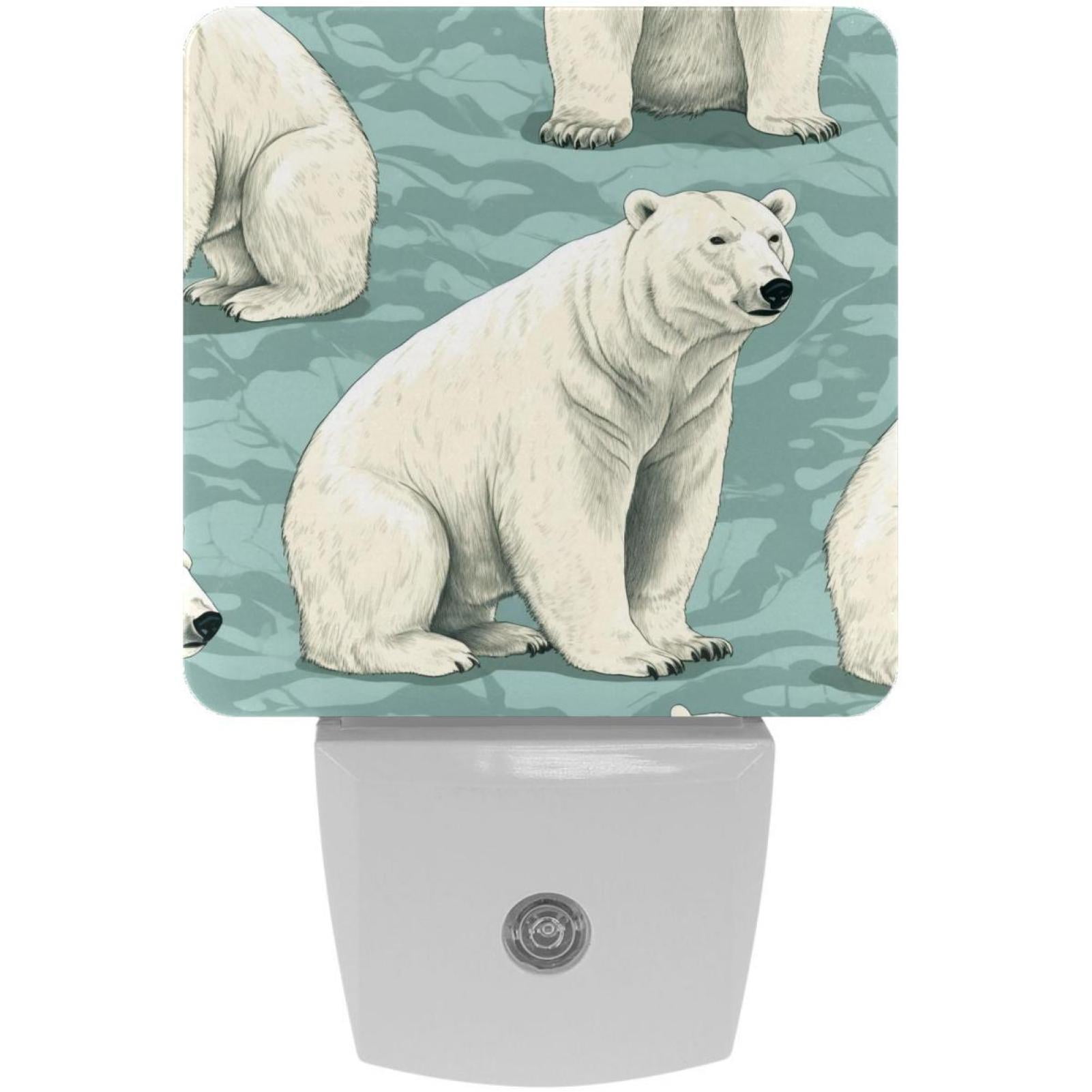 Polar bear LED Square Night Lights - Energy Efficient and Stylish Room ...