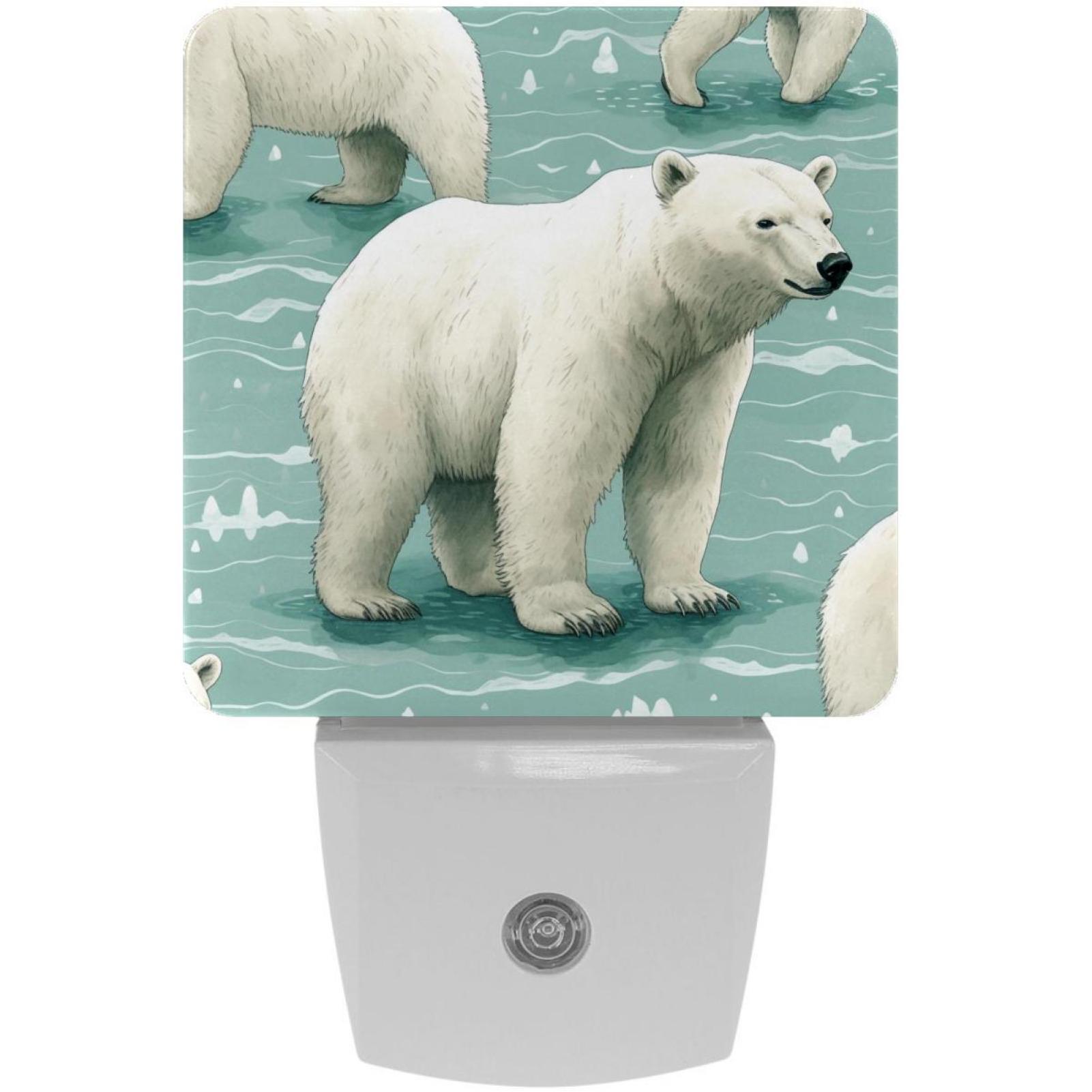 Polar bear LED Square Night Lights - Stylish and Energy-Efficient ...