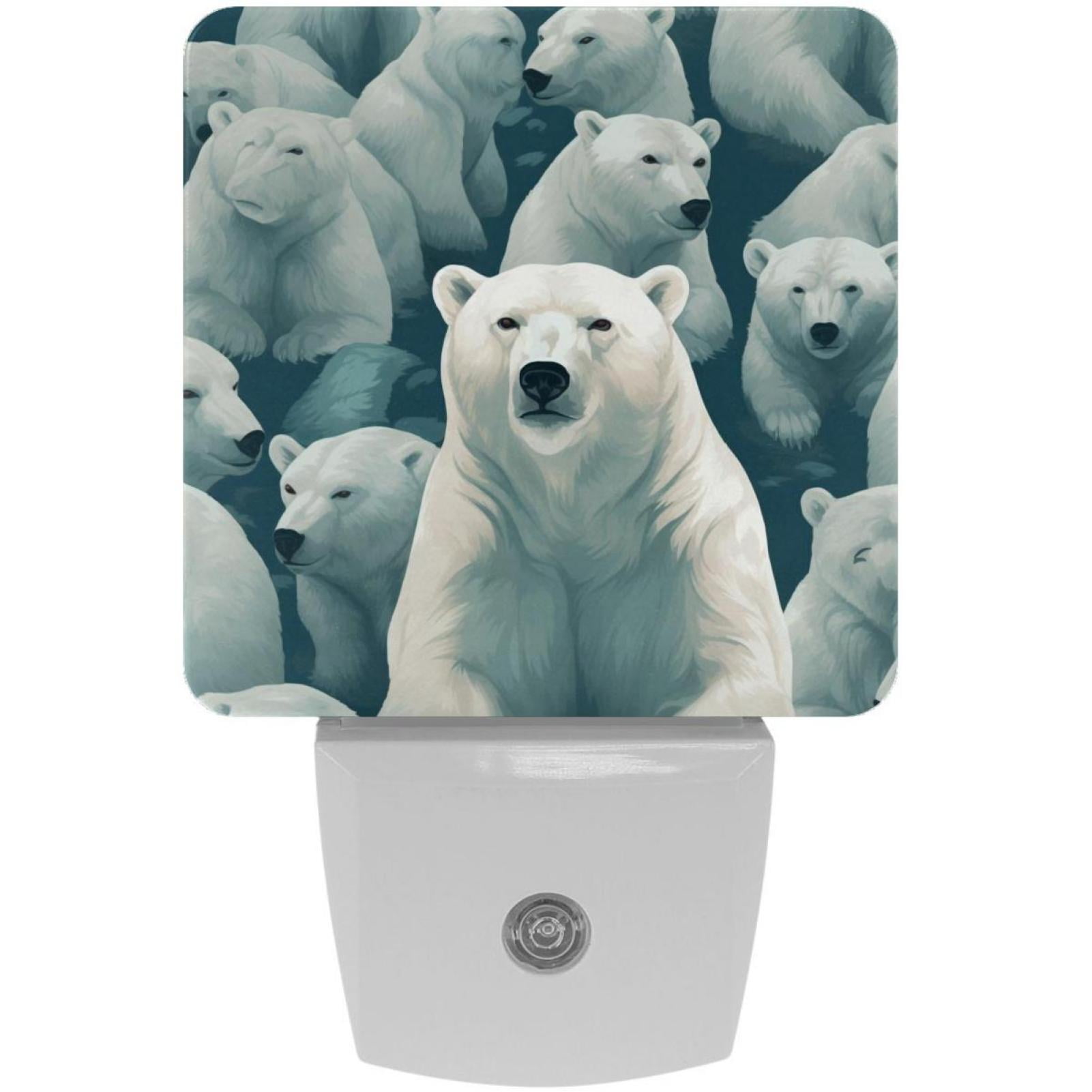 Polar bear Square LED Night Lights - Small, Portable, and Energy ...
