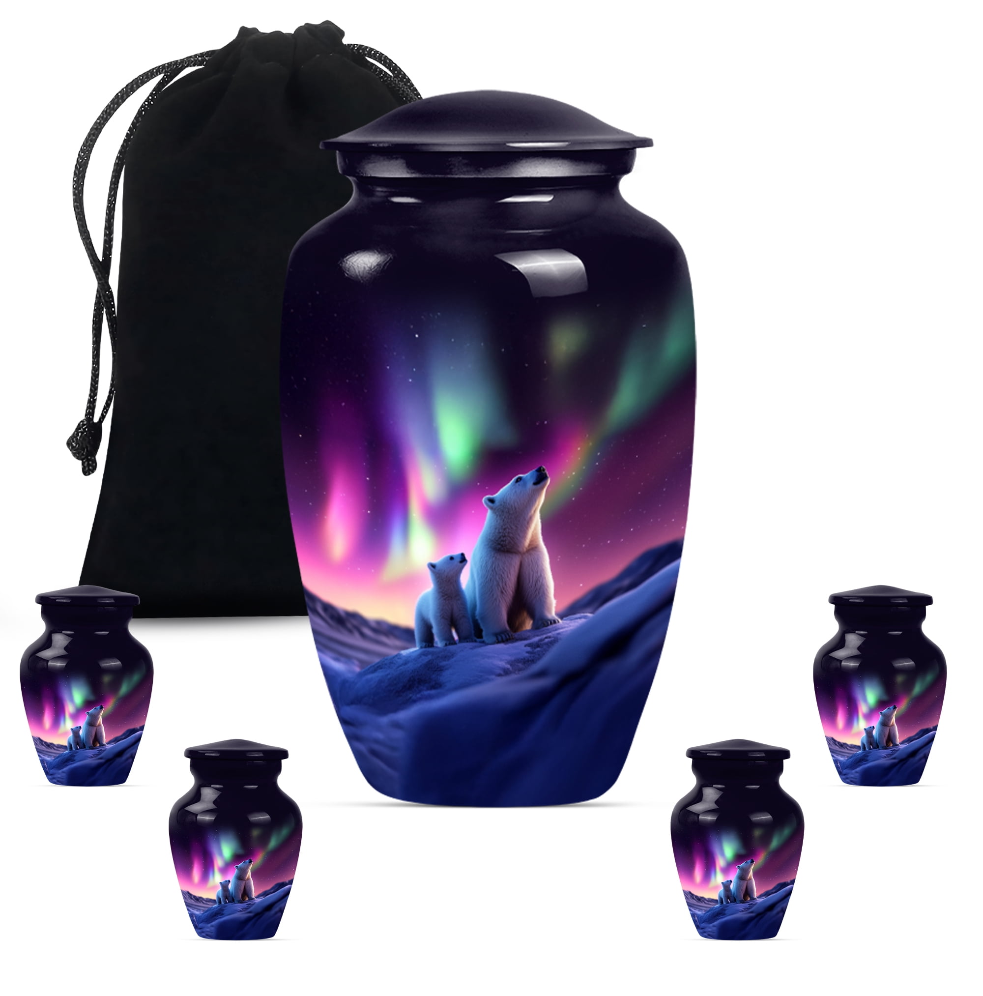 Polar bear Urn, Funeral Urns for Women, Keepsake Urns for Human Ashes ...