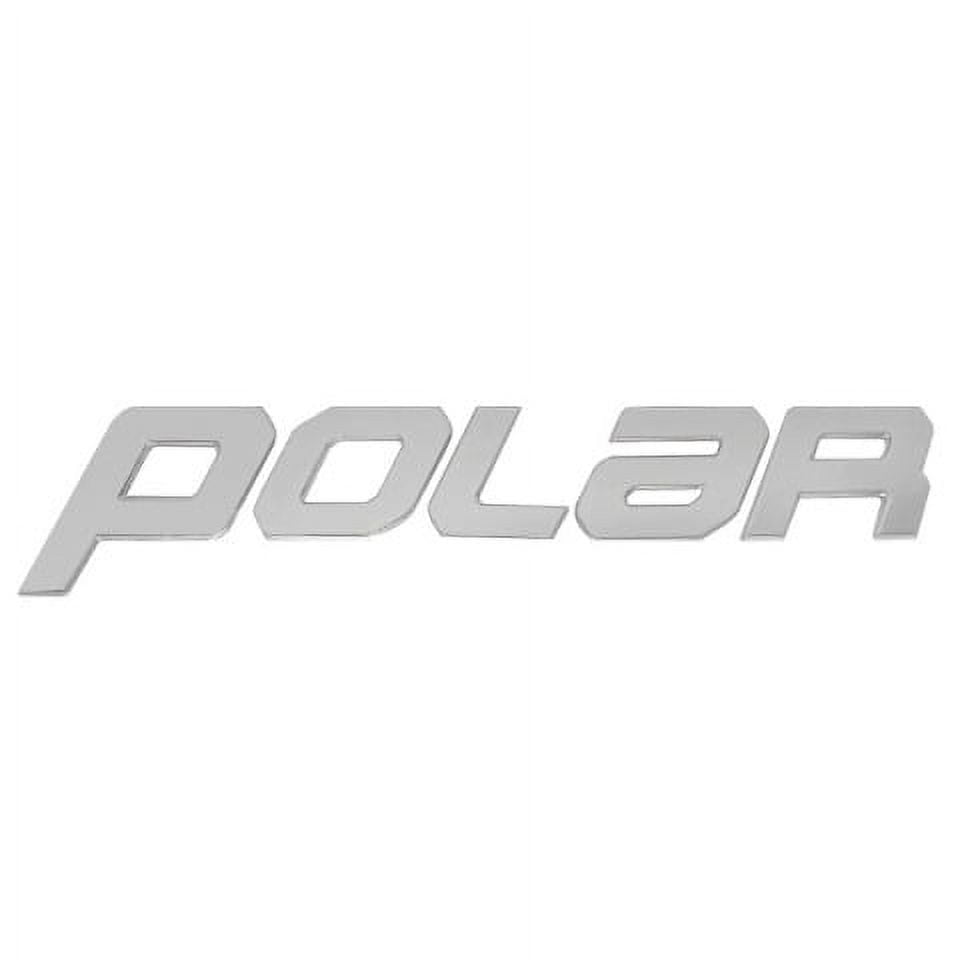 PolarKraft Boats Silver Raised Hard Plastic Emblem Decal - Walmart.com