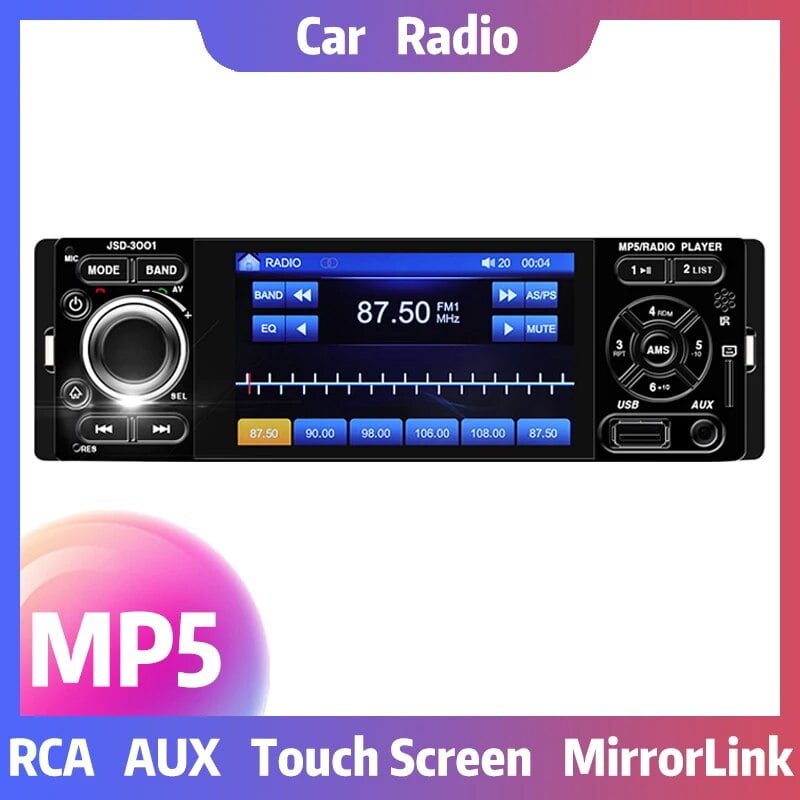 PolarLander One Single Din Size 4 Inch screen Car Stereos Car Radio ...
