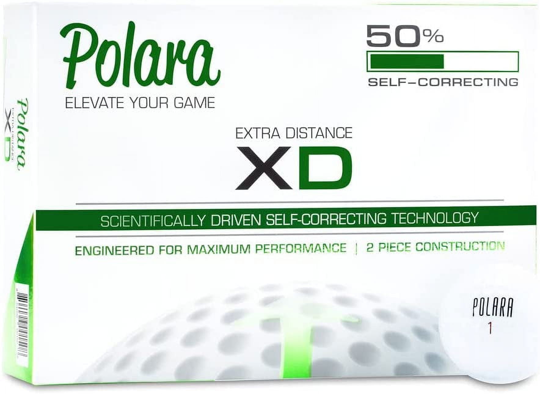 Polara Golf XD Extra Distance Balls, Reduces Hooks and Slices, Pack of ...
