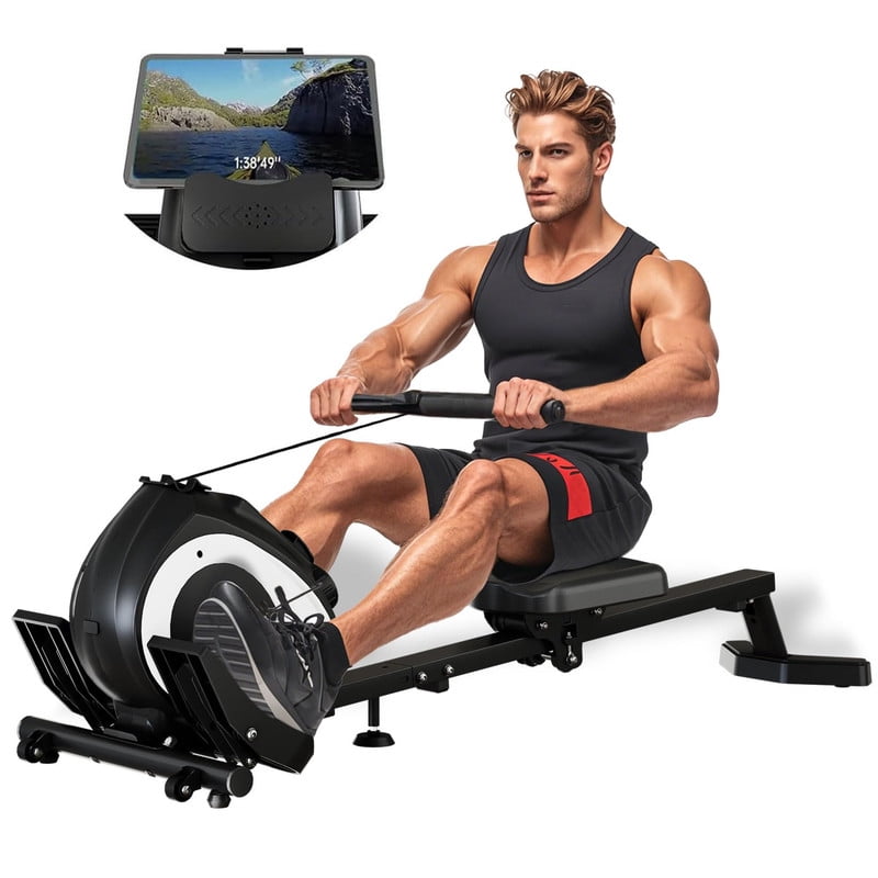 PolarcoForgeco Magnetic Rowing Machine for Home Adjustable 8-Speed ...