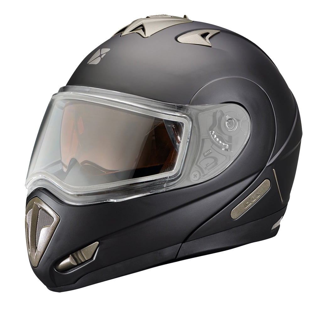 Polaris 1.0 Modular Snowmobile Helmet Matte Black 286855702 - Walmart.com