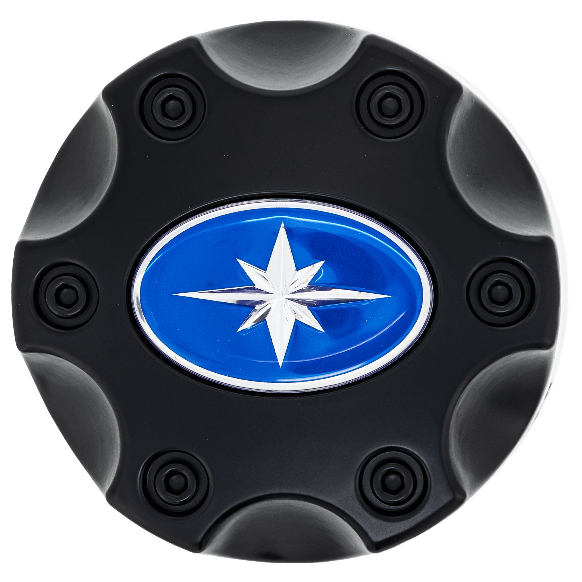 Polaris 1521509-521 Matte Black Center Hubcap Wheels Ranger Sportsman ...