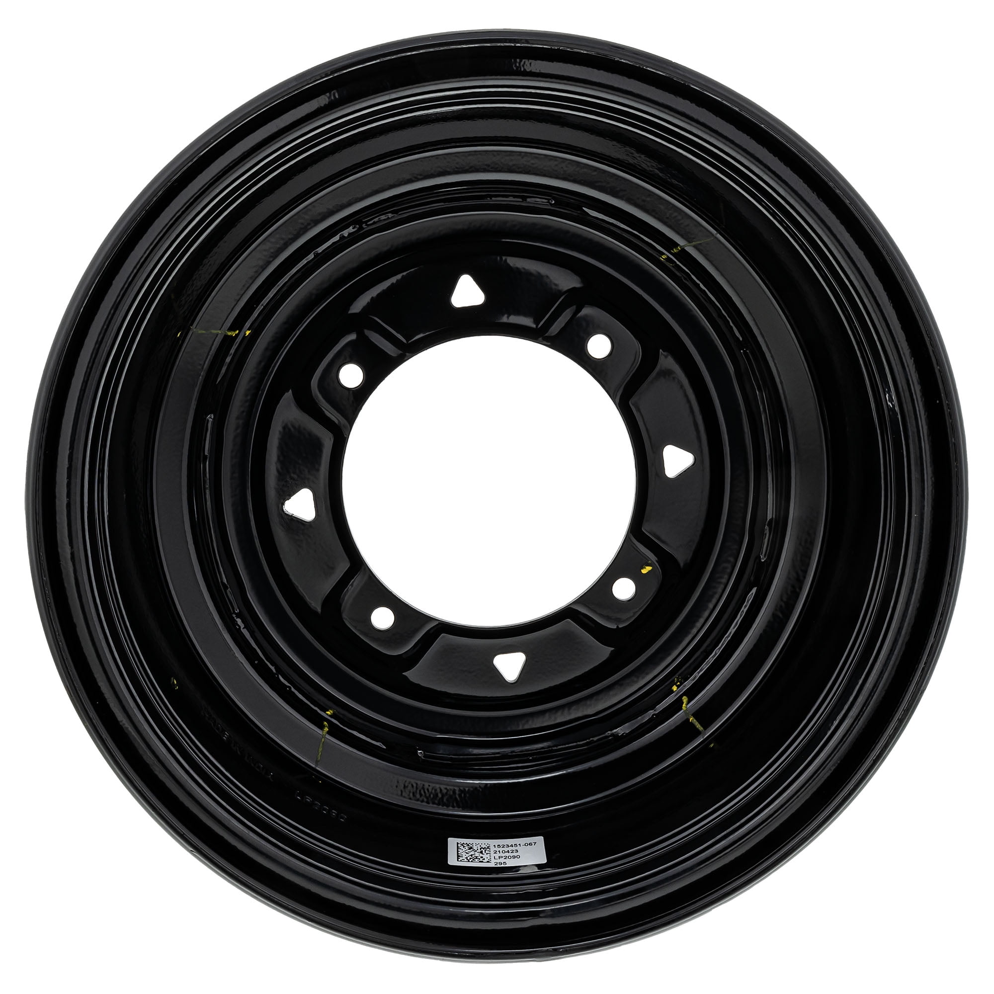 Polaris 1523451-067 Black Front Wheel Rim 12x6 Ranger Sportsman EV ...
