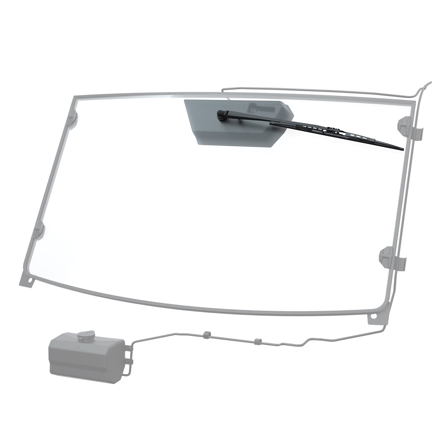 Polaris 2207624 Poly Windshield Wiper Mounting Bracket Ranger 1000 900 ...