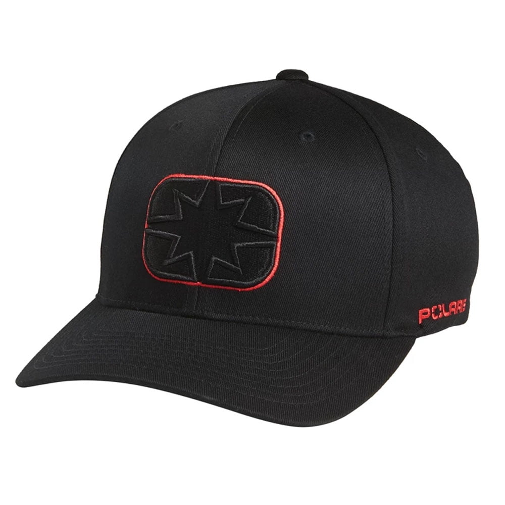 Polaris 2833497 Black Red Tonal Baseball Hat Flexfit Comfortable Wear ...