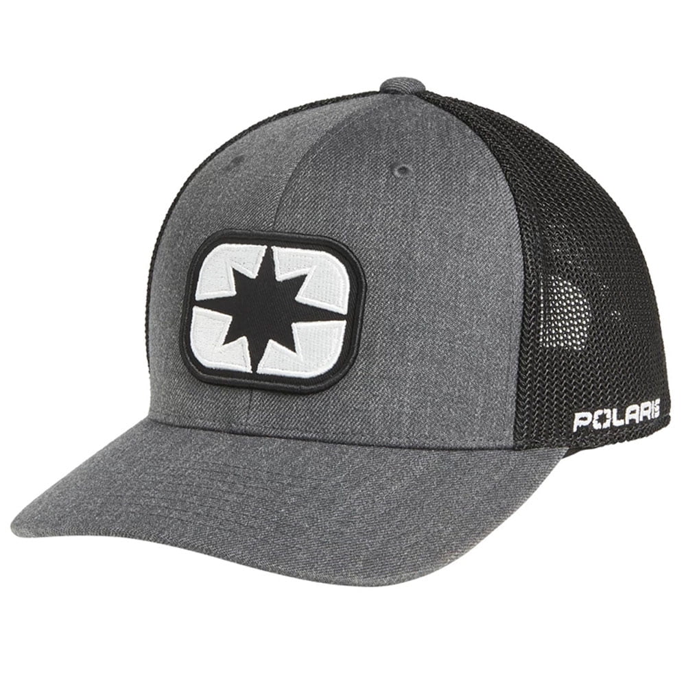 Polaris 2861531 Gray Mens Ellipse Patch Trucker Hat Baseball Cap ...