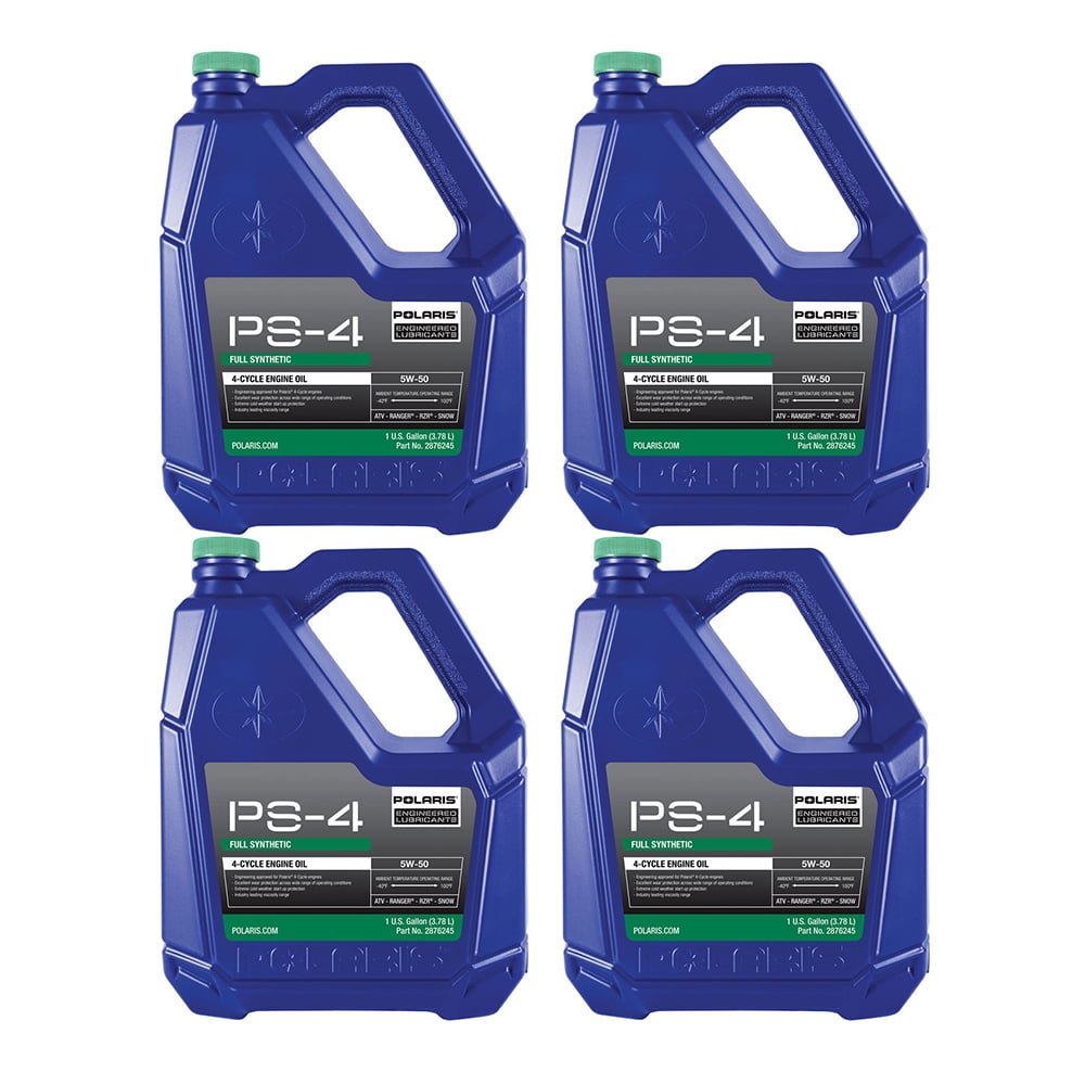 Polaris 2876245 4pk OEM 1 Gallon PS-4 Full Synthetic Oil OEM For ACE ...
