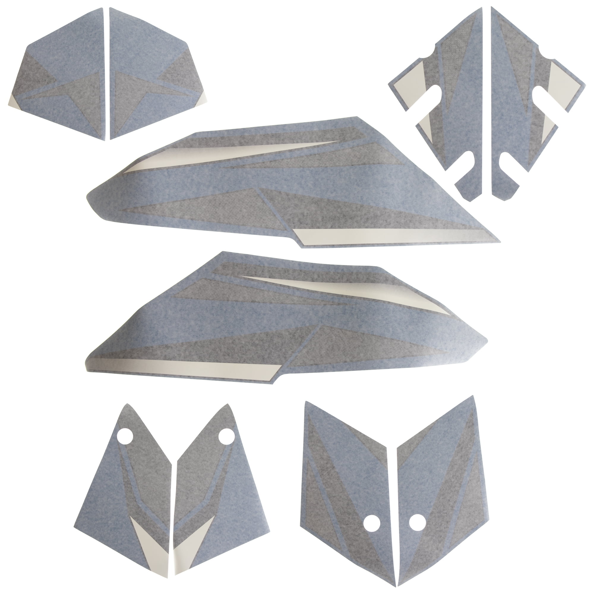 Polaris 2881644 Aluminum Door Metallic Electric Blue Graphics Decals ...