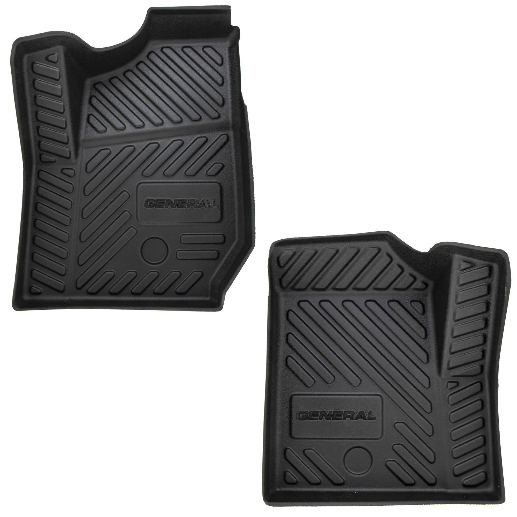 Polaris 2881934 Heavy-Duty Rubber Molded Front Floor Mats 4 General ...