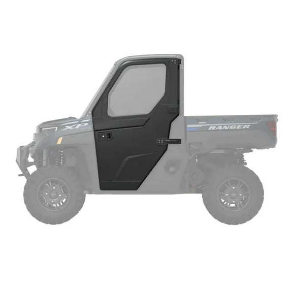 Polaris 2889811-070 Front Black Poly Manual Crank Window Doors Ranger ...