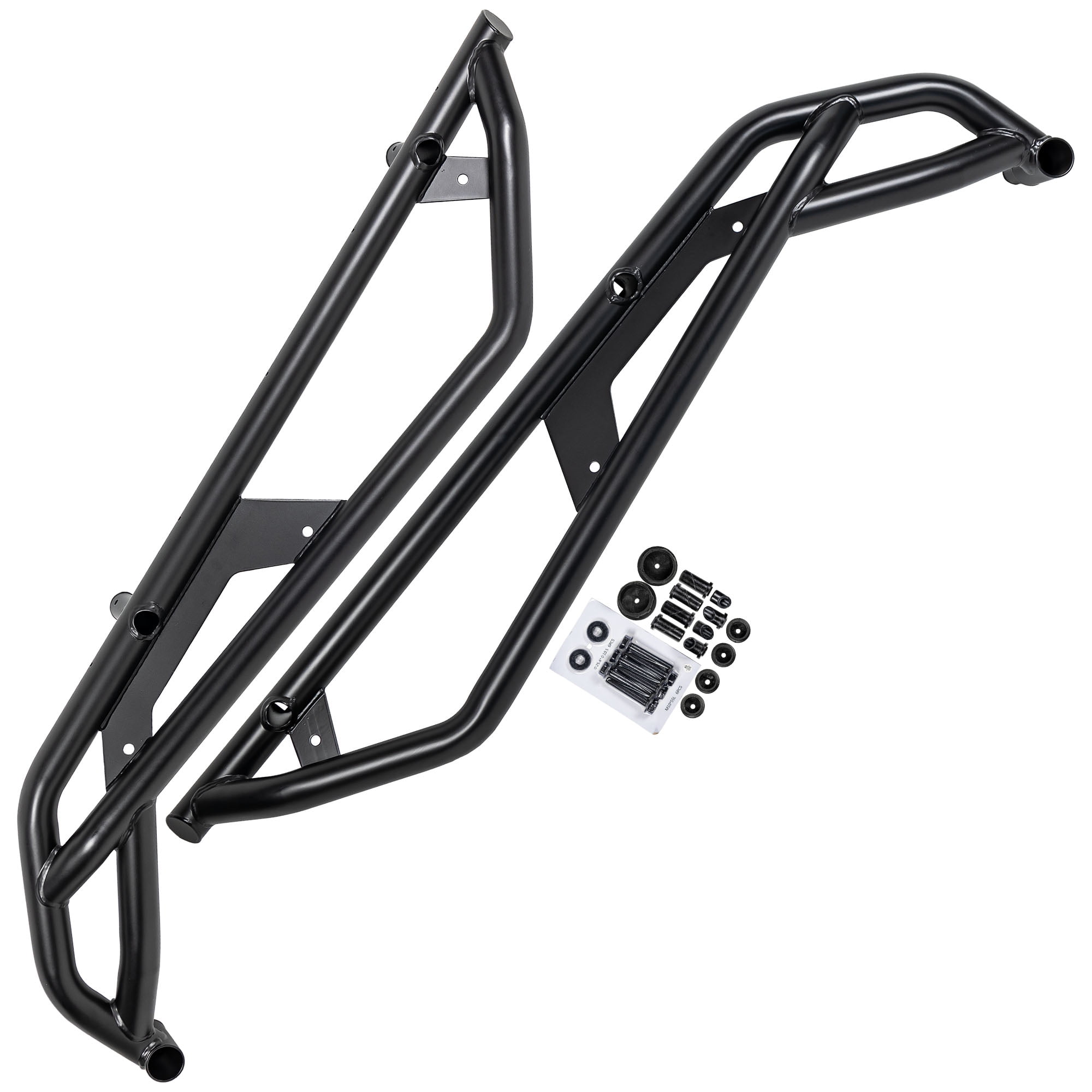 Polaris 2890396-458 Black HD Extreme Kick-Out Rock Sliders 2-Seat RZR ...